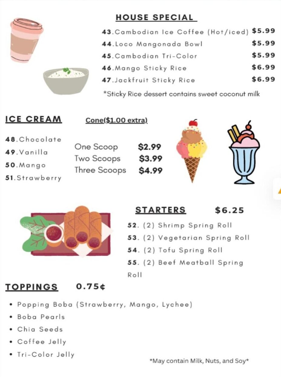 Menu – E & S SweetTreats
